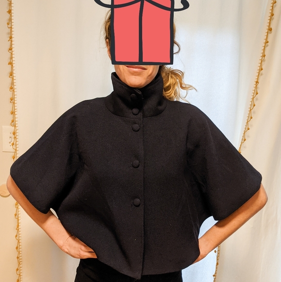 Darling | Jackets & Coats | Darling Navy Blue Cape | Poshmark